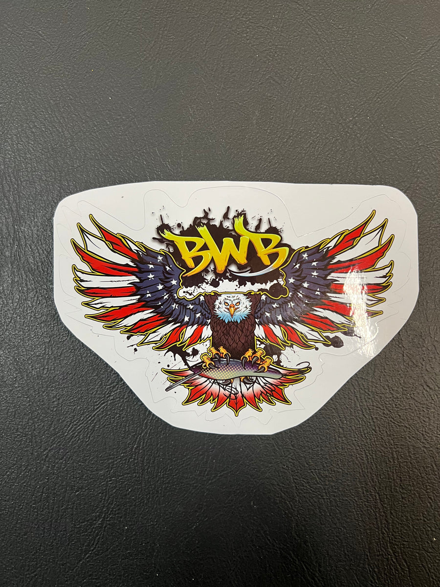 BWB Eagle Sticker 6”x5” – Blue Water Baits ResX